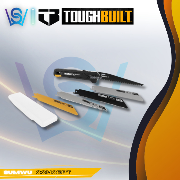 TOUGHBUILT Folding Utility 5-in-1 Ripping Jab Saw 4 Blades TB-H4S5-23FU ...