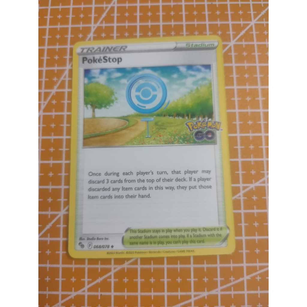 Pokemon TCG Card Pokestop Stadium Trainer Singles (Pokemon GO ...