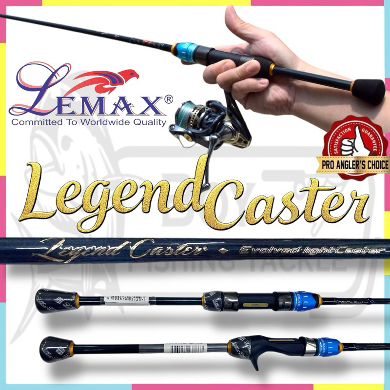 LEMAX LEGEND CASTER SPINNING BAITCASTING ROD FISHING ROD SINGLE HAND ...