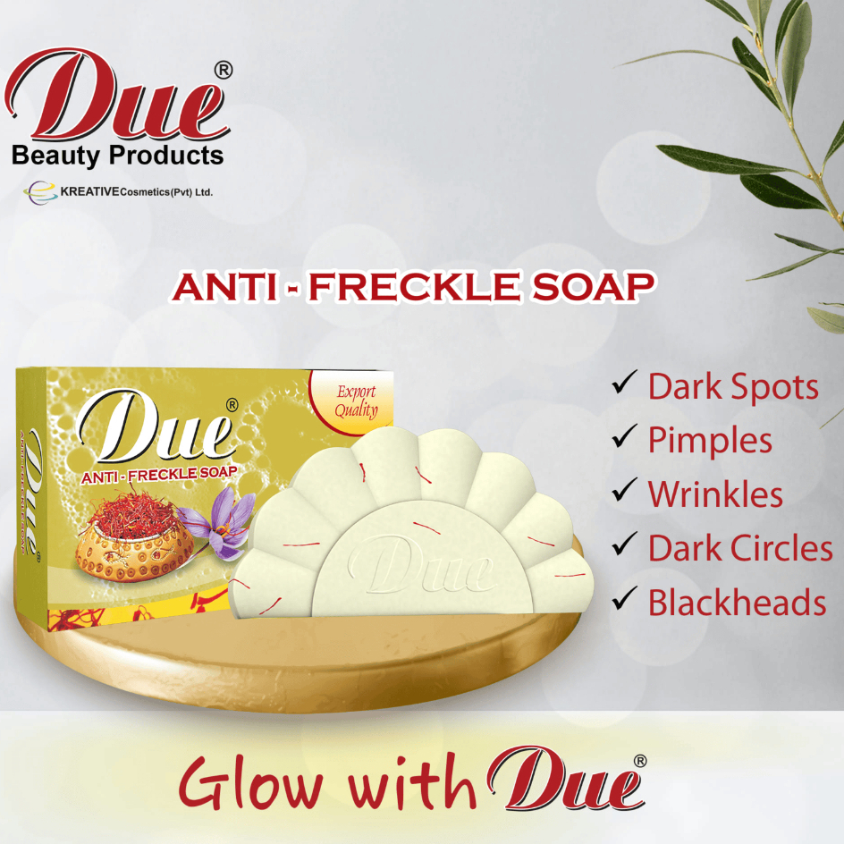 💯% Original, Due Anti Freckle Soap with Saffron 80 gm from Pakistan ...