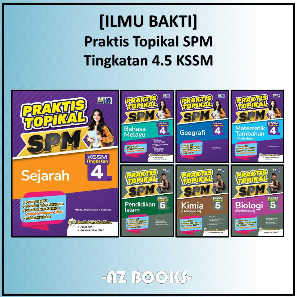 [AZ]ILMU BAKTI: 2025 Buku Latihan Praktis Topikal SPM Tingkatan 4/ Tingkatan 5 KSSM | Shopee ...