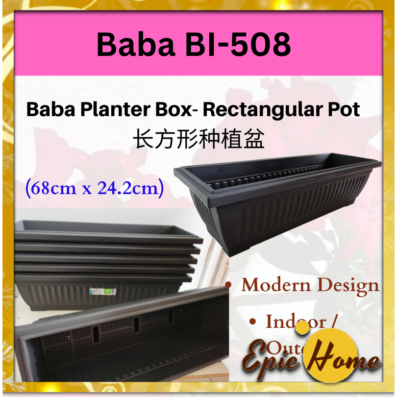 Baba BI-508 Planter Box Gardening Indoor Outdoor Plant Gardening ...