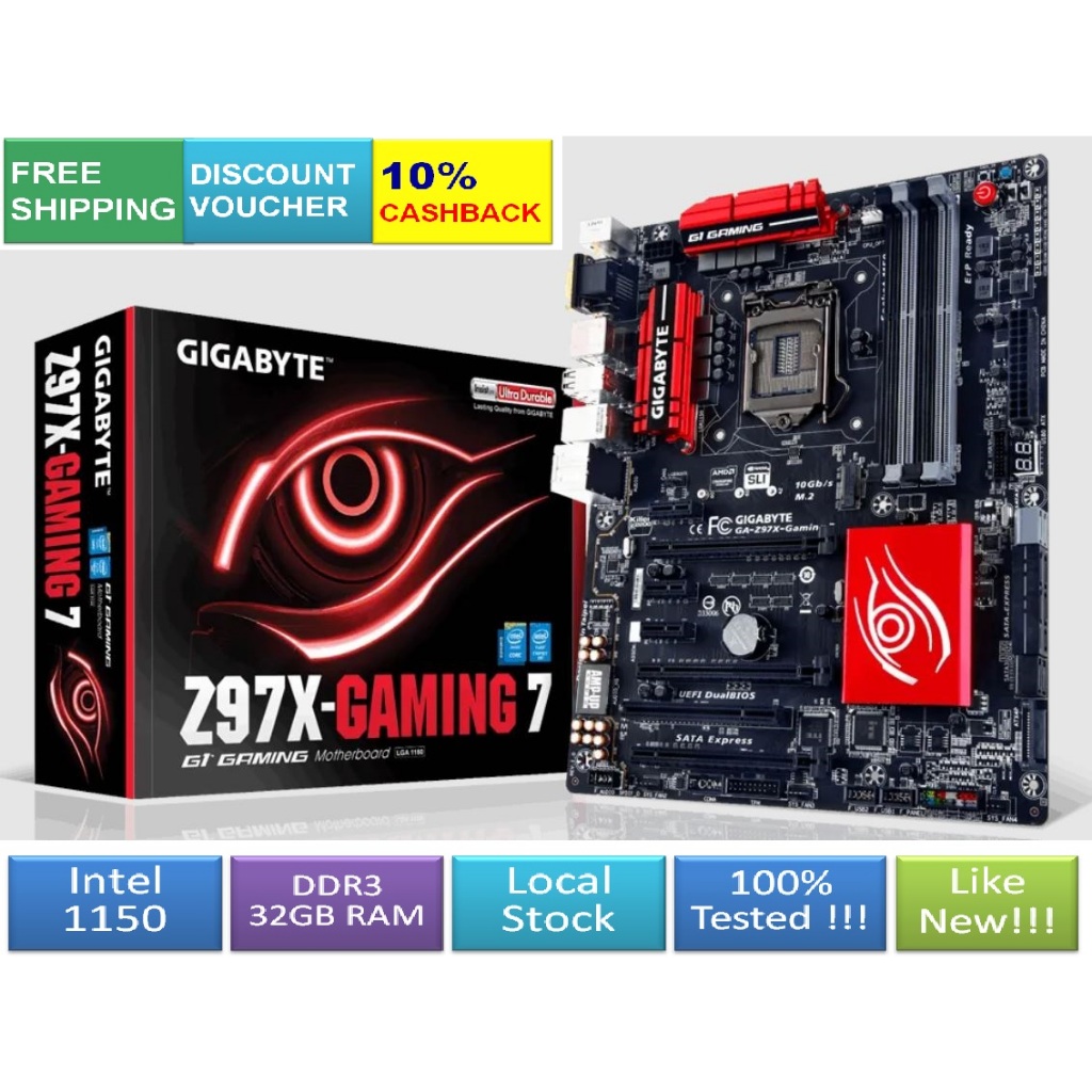 Socket 1150 (90% New !!) Gaming Motherboard Intel LGA1150 Gigabyte MSI ...