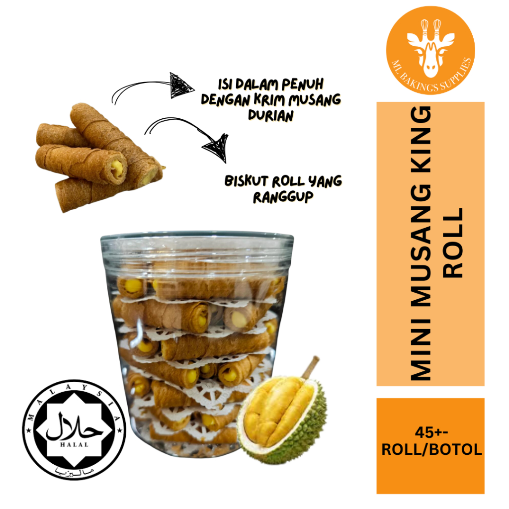 Biskut Raya Festival Kuih Raya kerepek MINI MUSANG KING BISKUT ROLL ...