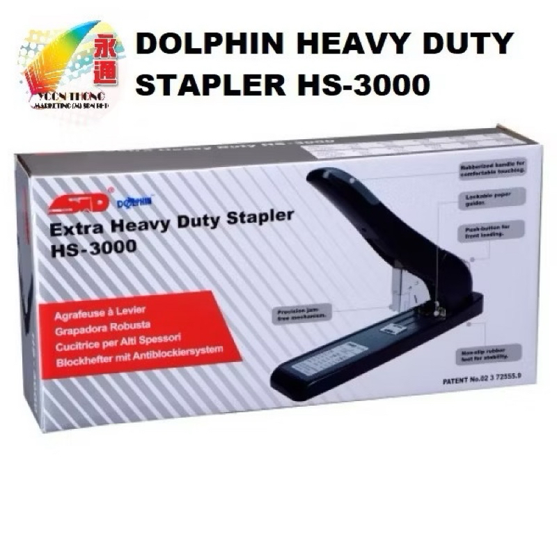 DOLPHIN HEAVY DUTY STAPLER HS-3000 Model Number: HS-3000 | Shopee Malaysia