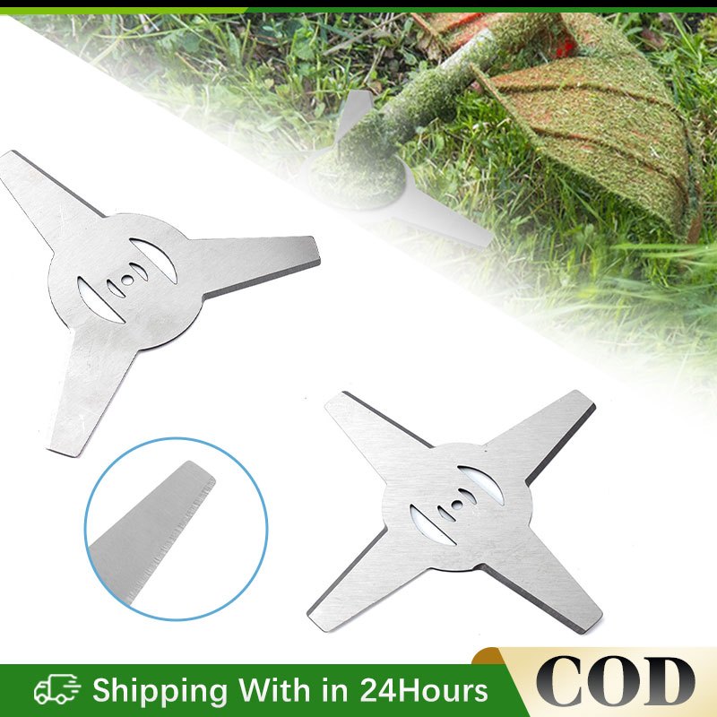 200mm Stainless Steel Alloy Grass Cutter Saw Blade 3 Hole Lawn Mower ...