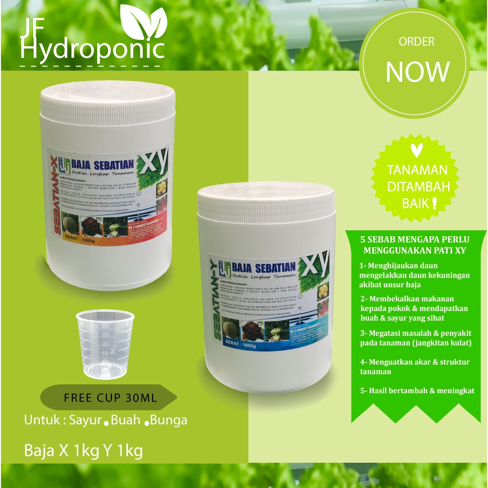 BAJA SEBATIAN XY 1KG & 2KG ( PATI FERTIGASI HYDROPONIC | Shopee Malaysia