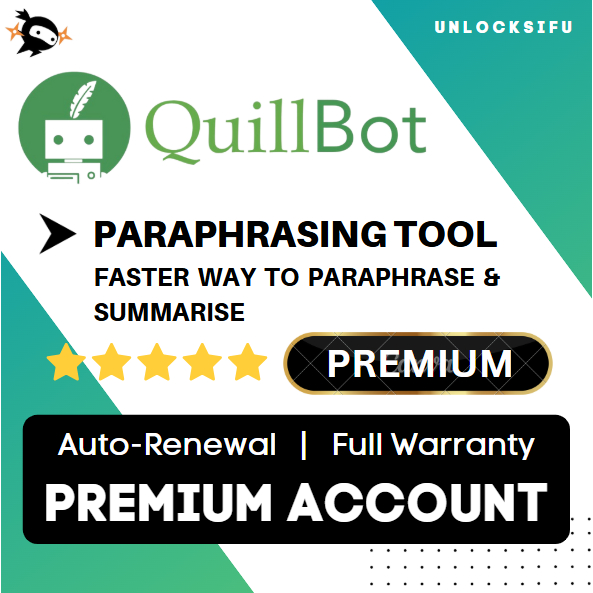 QuillBot Premium Account (Pc/Ios/Android) ️AUTORENEWAL ️ Plagiarism ...