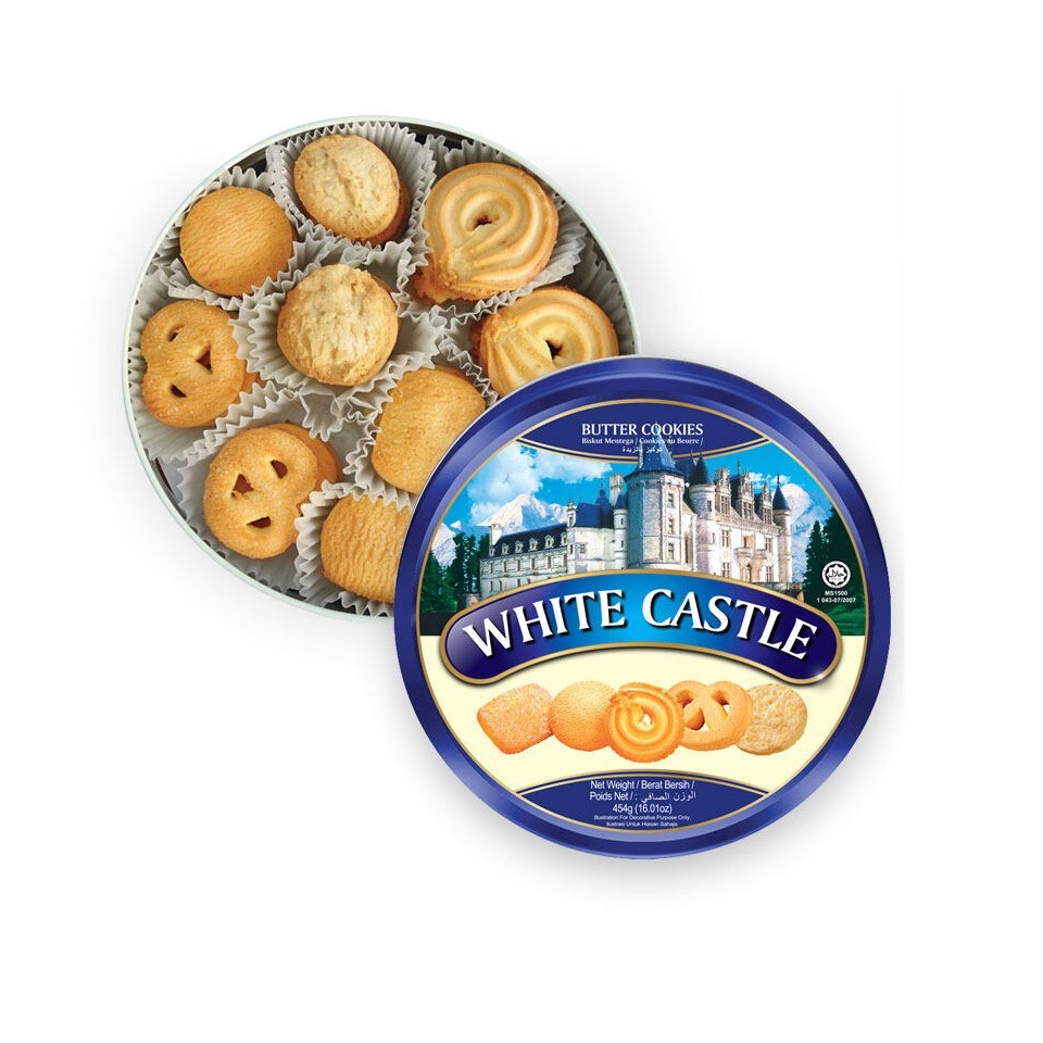 White Castle Butter Cookies 454g (Tin) | Shopee Malaysia