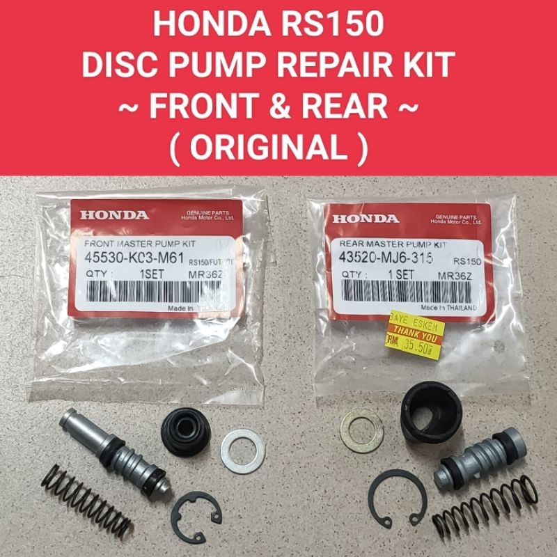 RS150 (ORIGINAL) FRONT & REAR DISC PUMP REPAIR KIT | Shopee Malaysia