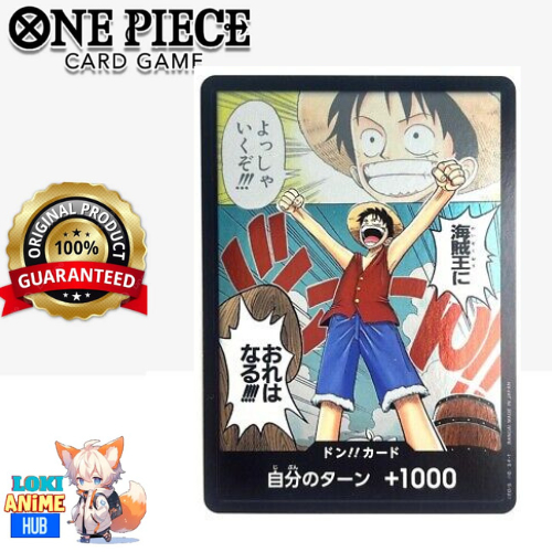 Original Luffy DON !! Card (Parallel) Romance Dawn OP01 one piece card ...