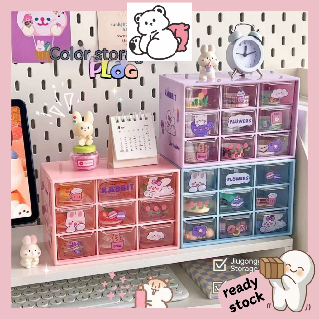 9 Slot Drawers Storage Box Mini Drawer | Shopee Malaysia
