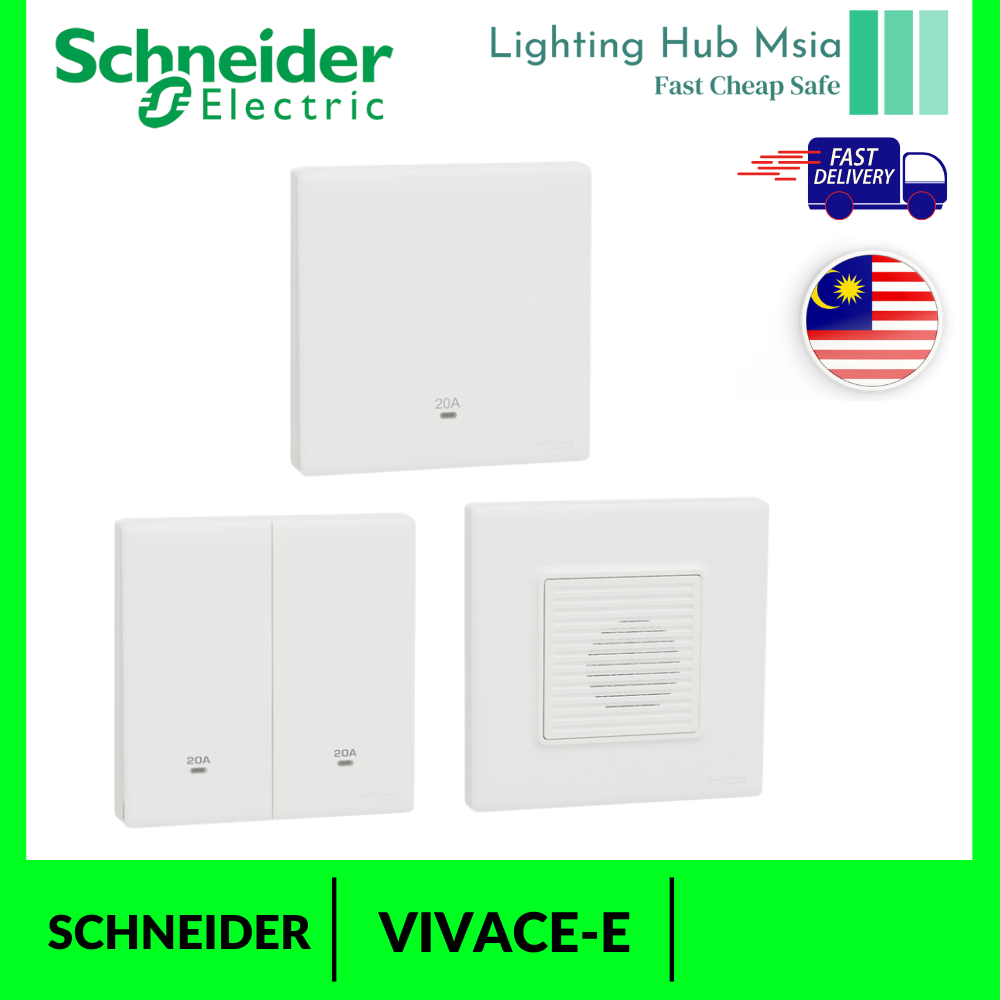 SCHNEIDER VIVACE-E 20A DOUBLE POLE / 20A 2GANG DOUBLE POLE / 20A 2WAY ...