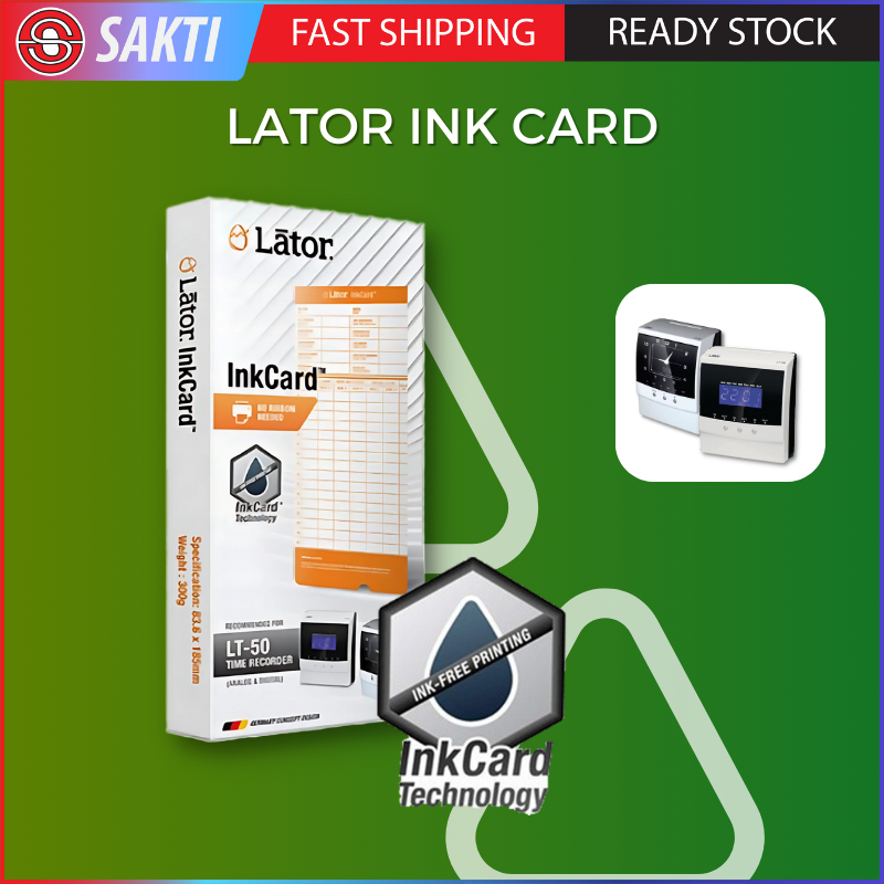 Time Recorder Ink Card-LATOR Punch Card | Shopee Malaysia