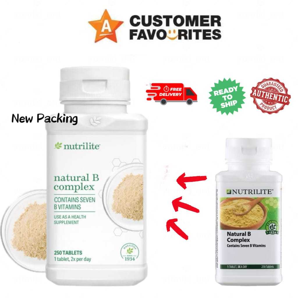 READY STOCK !!Nutrilite Natural B Complex - 250 tab exp date：03/28 ...