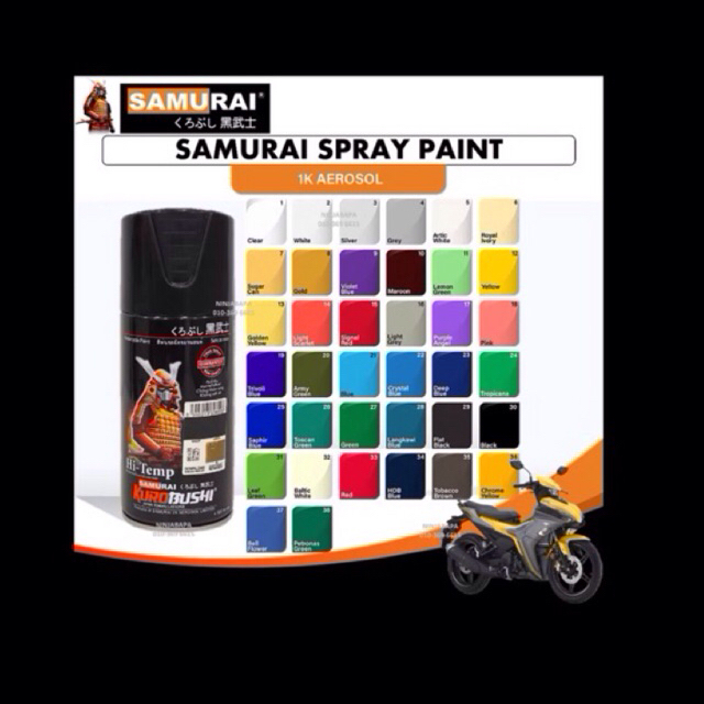 Samurai Spray Paint Standard Colour 400ml | Shopee Malaysia