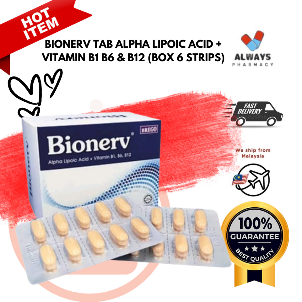 SALE🔺100% Original bionerv vitamin b1 b6 b12 | Shopee Malaysia