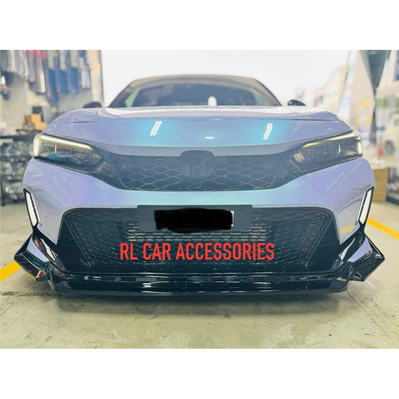 Honda civic FE type R sedan FL5 front lip skirt diffuser spoiler ...