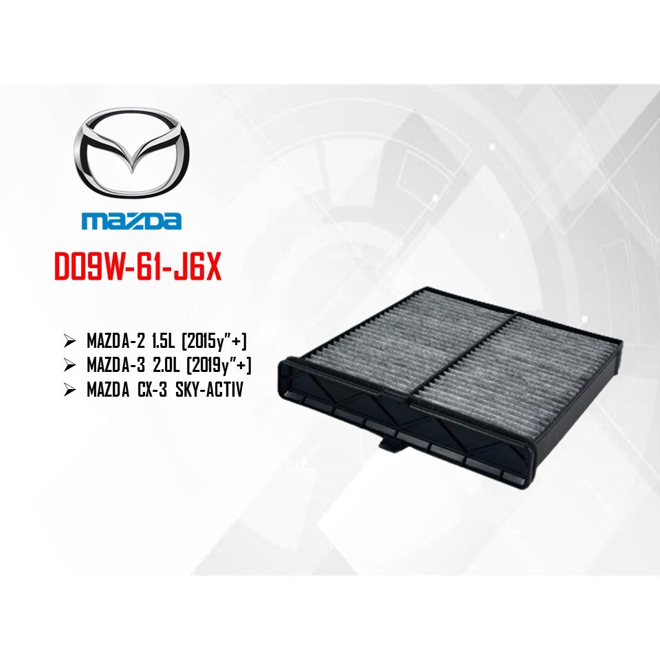 Mazda-2 , CX-3 SKYACTIVE Carbon Aircond Filter Cabin Air Filter D09W-61 ...