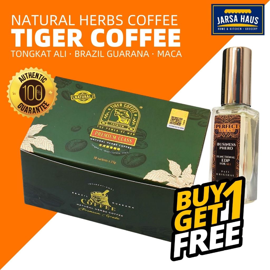 Tiger Coffee Kopi Harimau Premium Class Instant 3in1 Coffee with ...