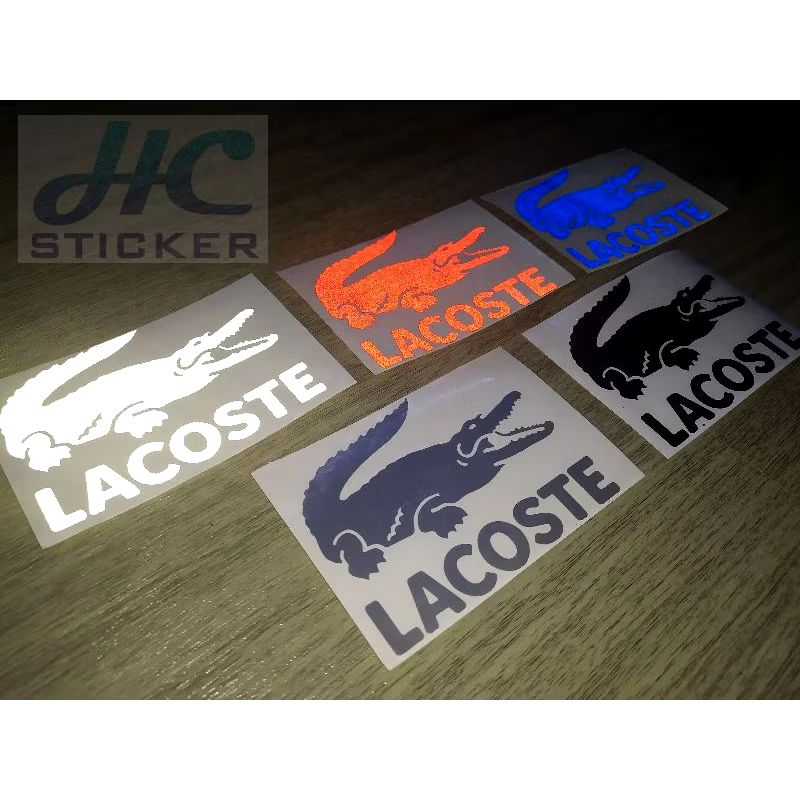 Lacoste Buaya Cutting Sticker 4inch x 3inch or 100mm x 75mm Oracal and ...