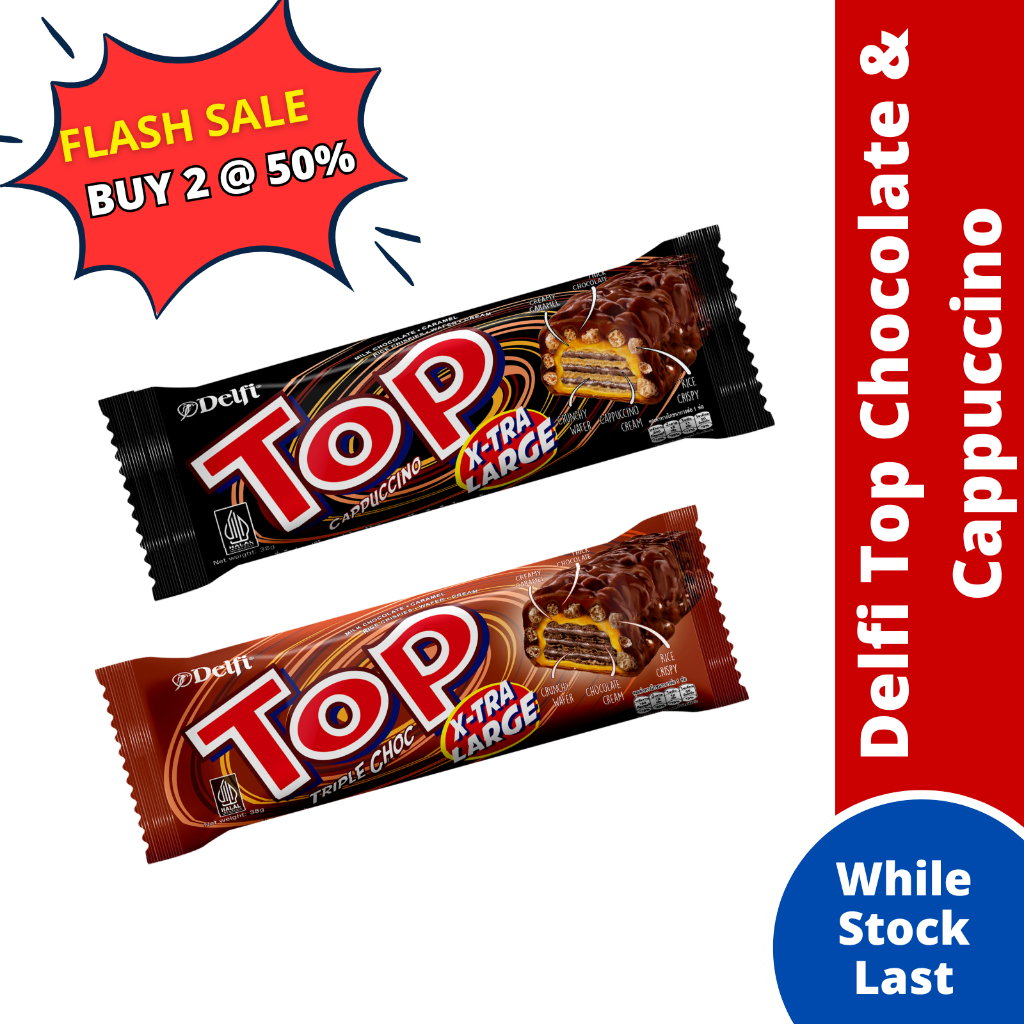 Delfi Top XL Chocolate - Chocolate/Cappuccino/Triple Chocolate/Single ...