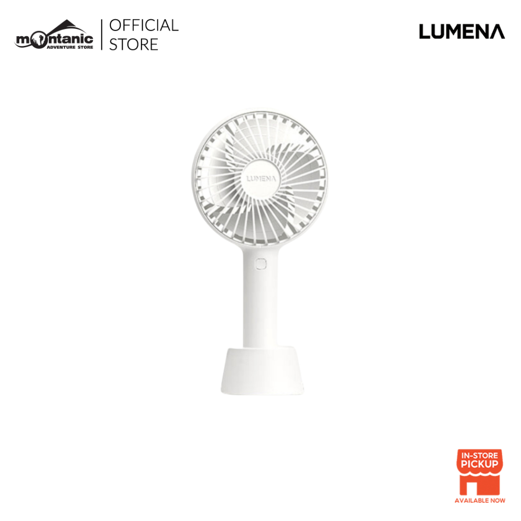Lumena Pro 4 Rechargeable Portable Hand Fan Mini - Cream White (2800mAh ...