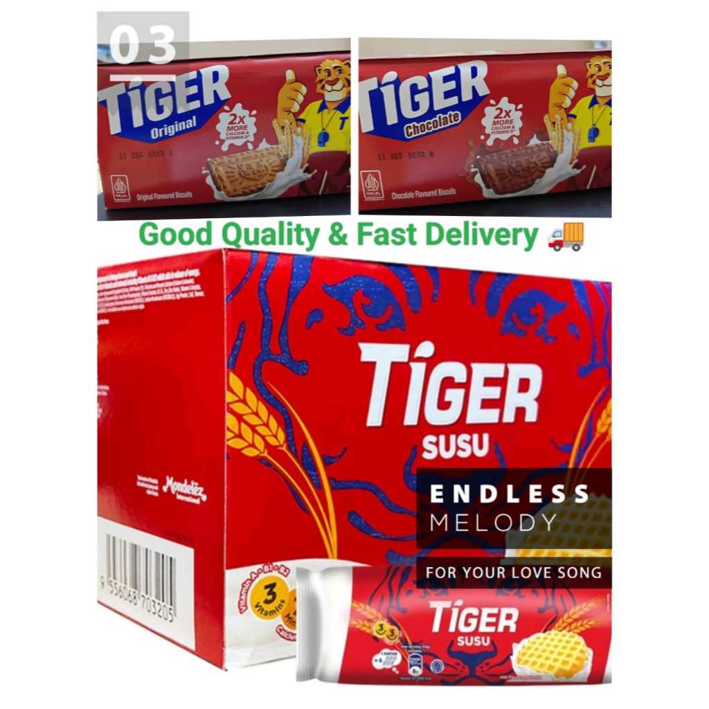 Tiger Biscuit (12's x 53.2g/12's x 75g) Assorted Flavor, Lowest Price ...