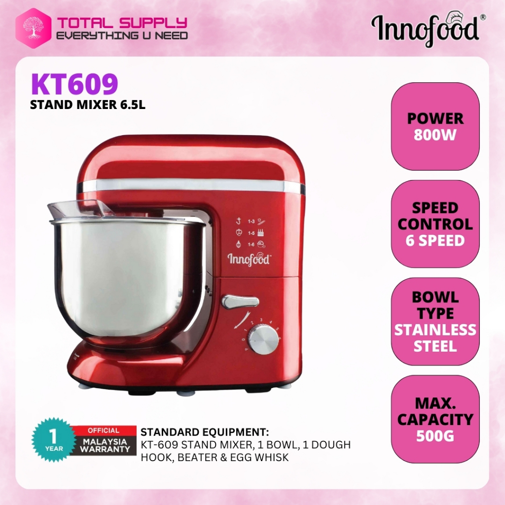 KT-609 INNOFOOD 6.5L STAND MIXER | KT580 INNOFOOD 5.5L 1000W STAND MIXER | Shopee Malaysia