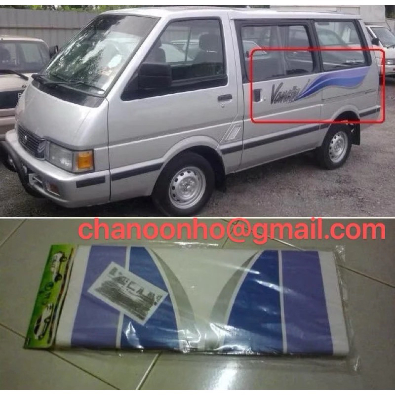 Nissan C22 Vanette Side Car Body Lining Sticker Side Body Lining C22 ...