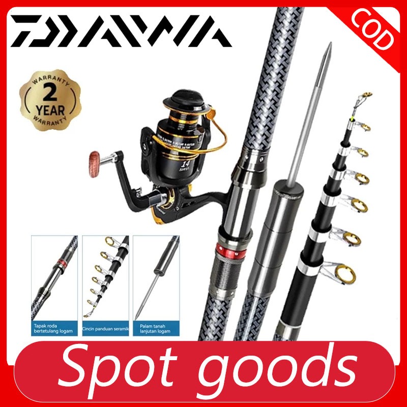 DAIWA Fishing Rod Medium Light Rod Telescopic Rod Fishing Rod Spinning ...