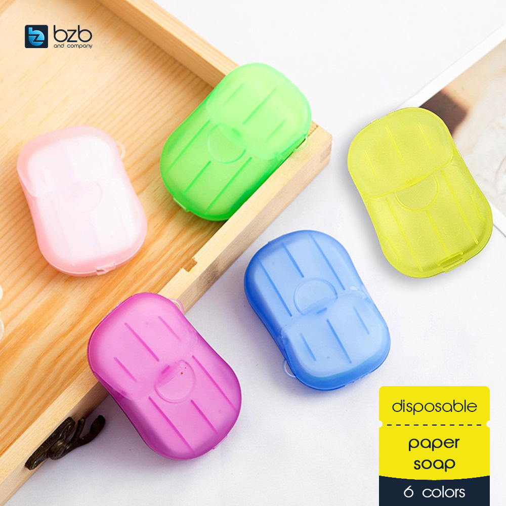Anti Bacteria Paper Soap Disposable Hand Wash Foaming Sheets Box Travel ...