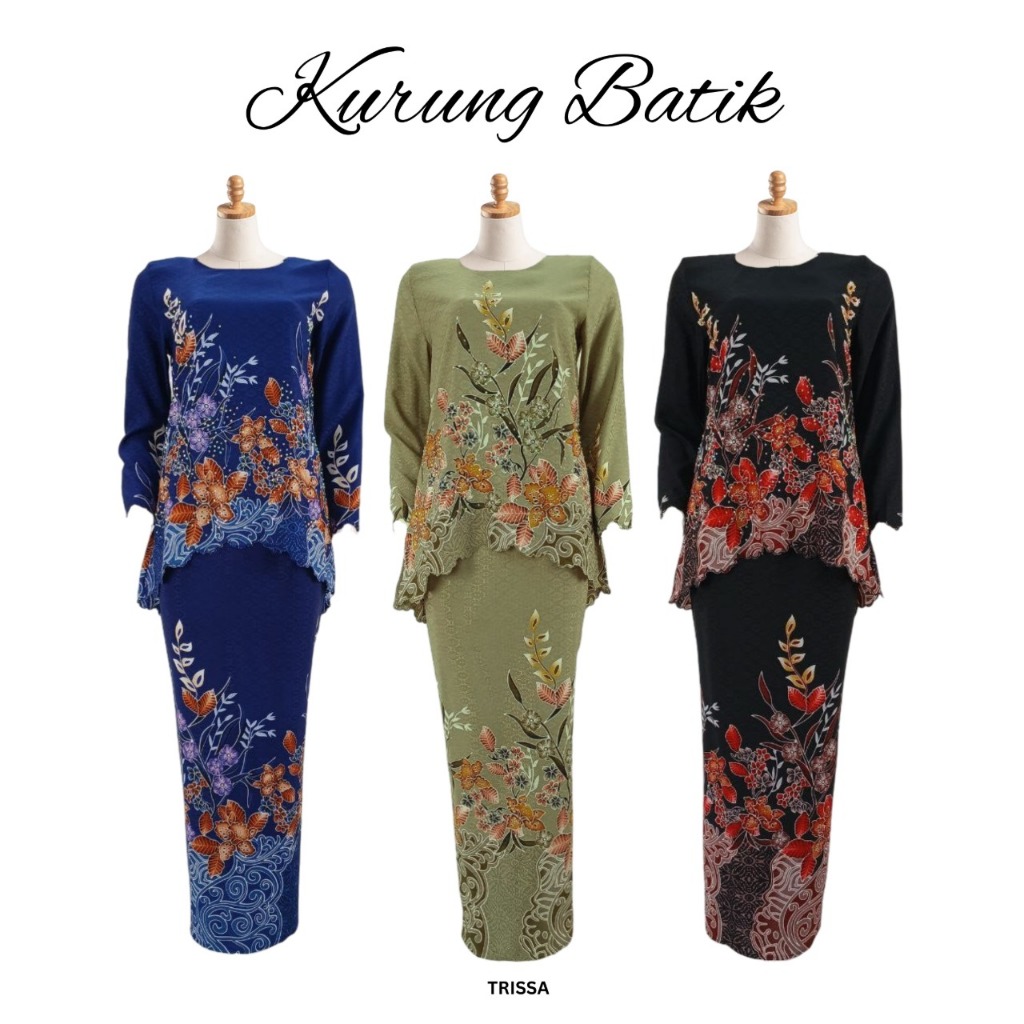 TRISSA : KURUNG BATIK BERSERTA POKET MODEN SURI MALAYSIA | #A4288 ...