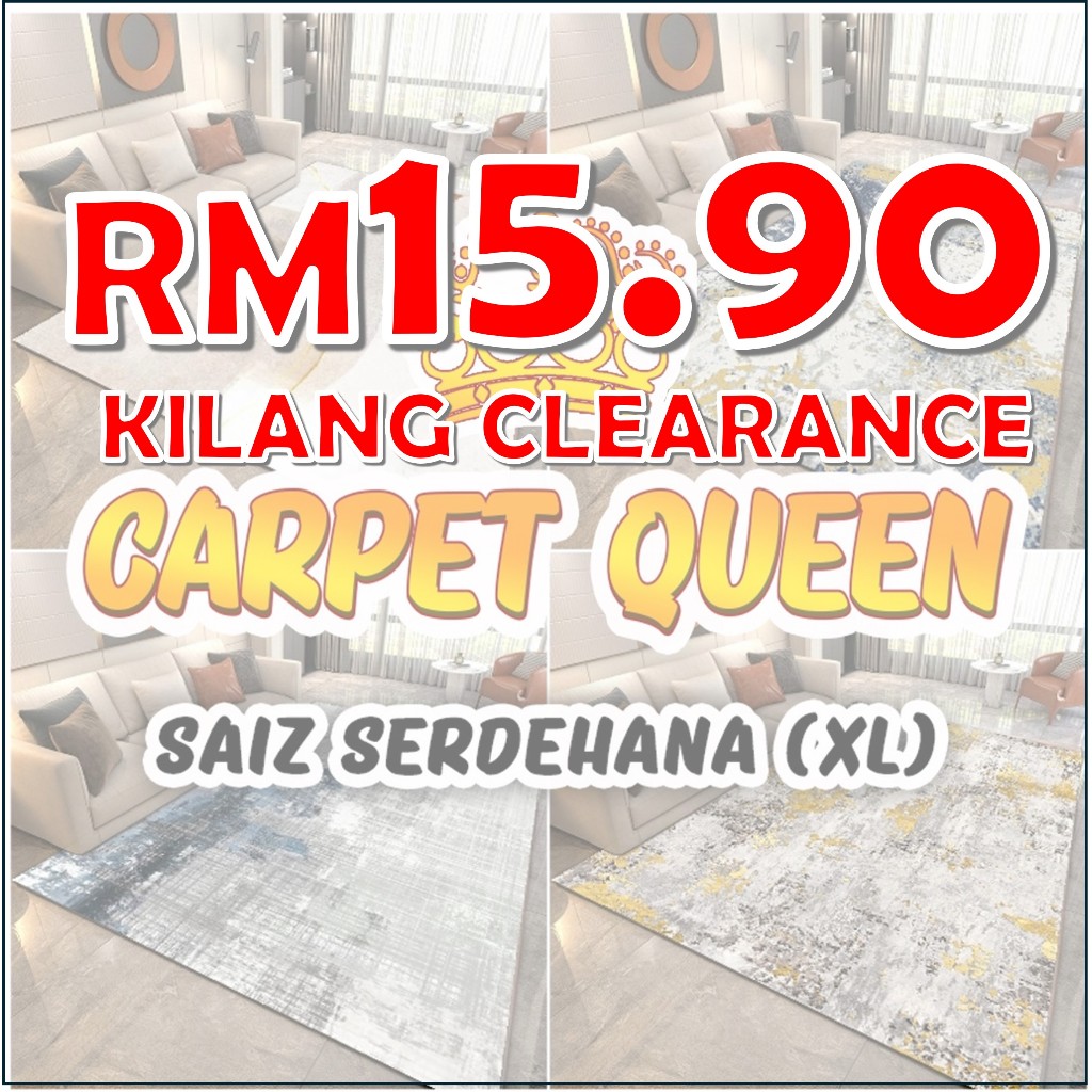 RM19.90 Designer Karpet XL 160cm x 200cm Carpet Karpet Velvet Tatami ...