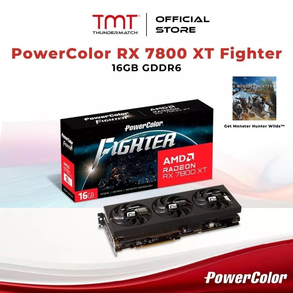 PowerColor Radeon RX 7800 XT Fighter | Shopee Malaysia