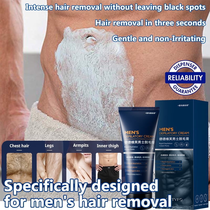 Men's hair removal cream hair removal cream Painless Depilatory 100g ...