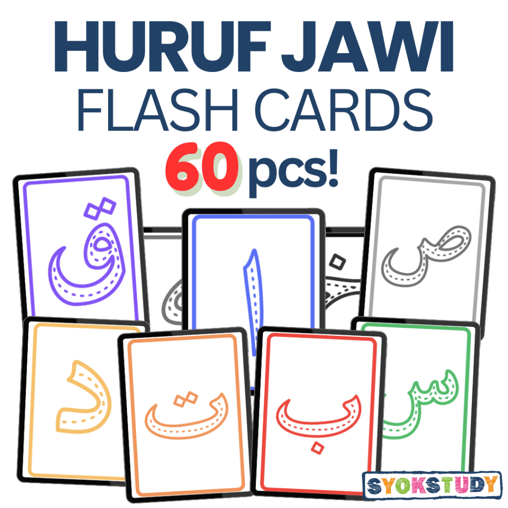 PDF | Huruf Jawi Flash Cards | Hijaiyah Arabic Letter | Learning ...