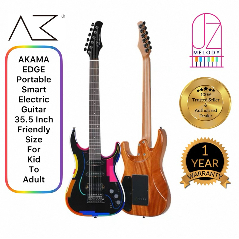 AKAMA EDGE Electric Guitar portable smart electric guitar 35.5 inch ...