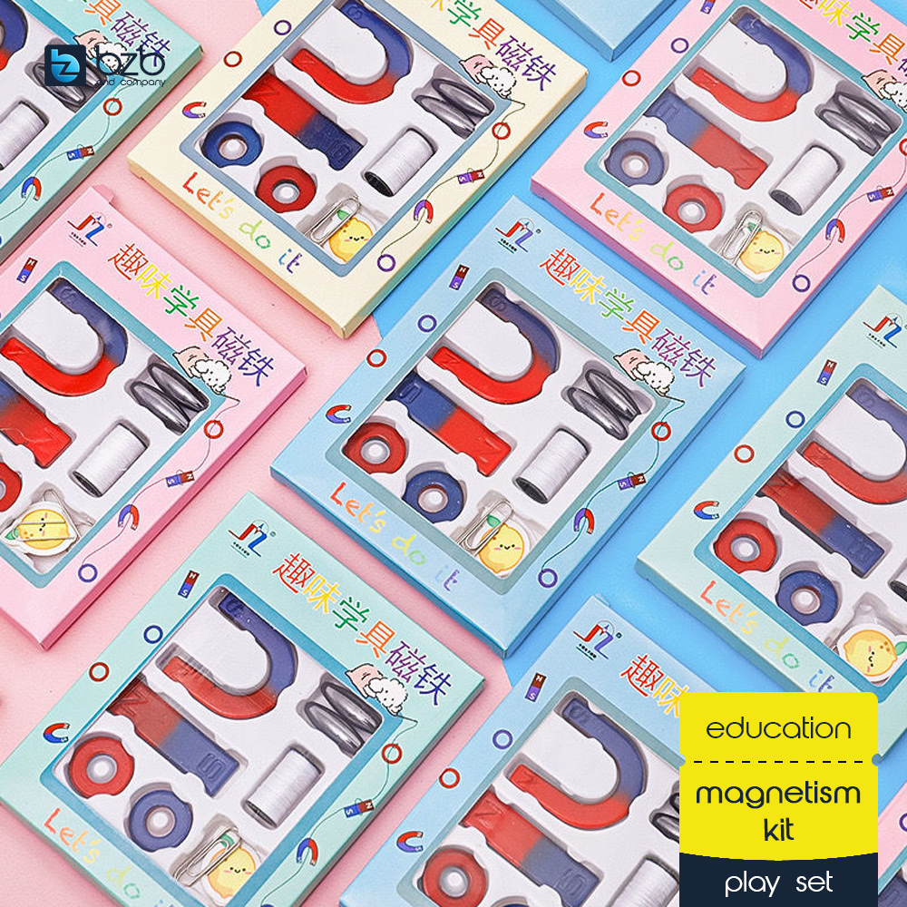 Magnet Play Set Magnetism Experiment Kit Kids Science Learning ...