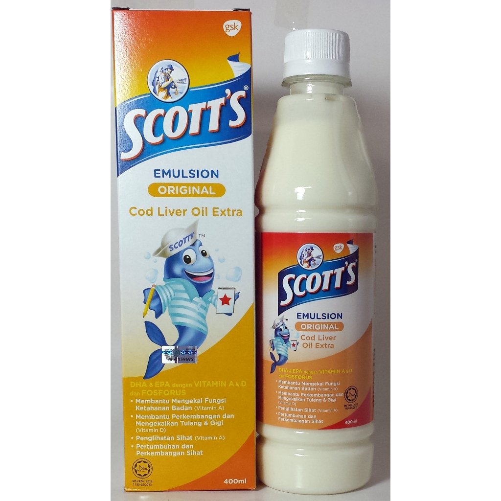 Scott’s Emulsion Twin Pack 400ml (Original) | Shopee Malaysia