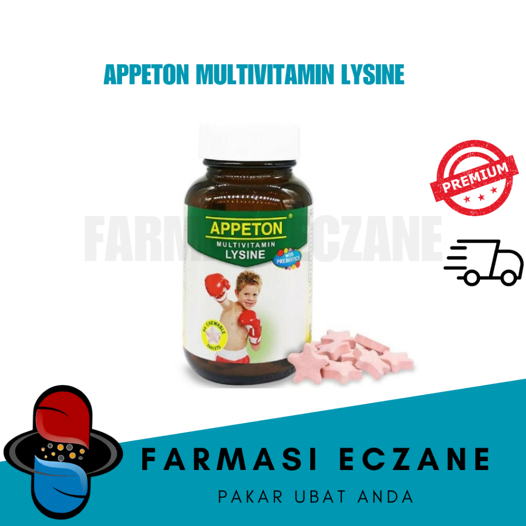 APPETON MULTIVITAMIN LYSINE WITH PREBIOTICS (60 CHEWABLE) | Shopee Malaysia