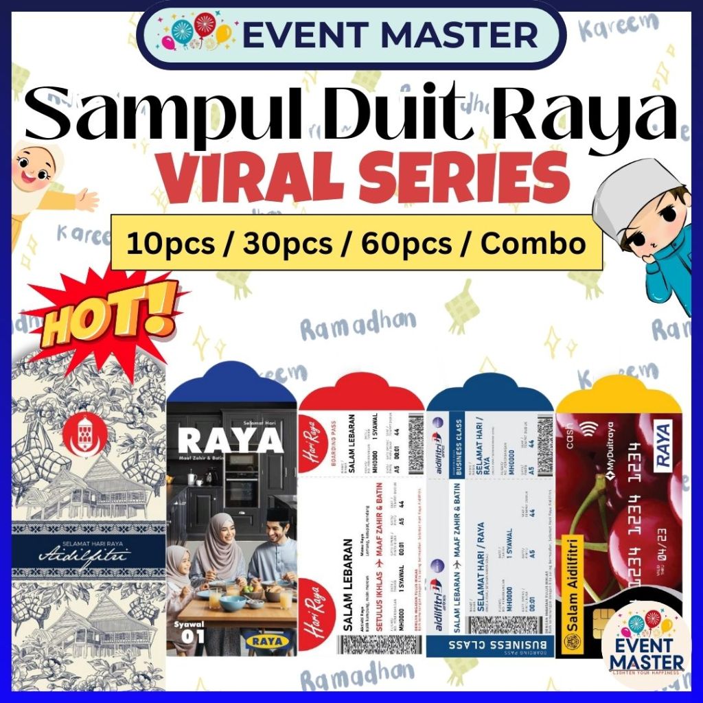 Sampul Raya 2025 Sampul Duit raya 2025 Sampul raya premium unik tebal ...