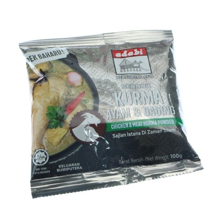 ADABI REMPAH KURMA AYAM DAN DAGING 100G (chicken and meat kurma ...