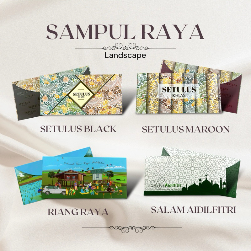 (5pcs) SAMPUL RAYA LANDSCAPE MELINTANG 2025 | PREMIUM SPOT UV | Shopee ...