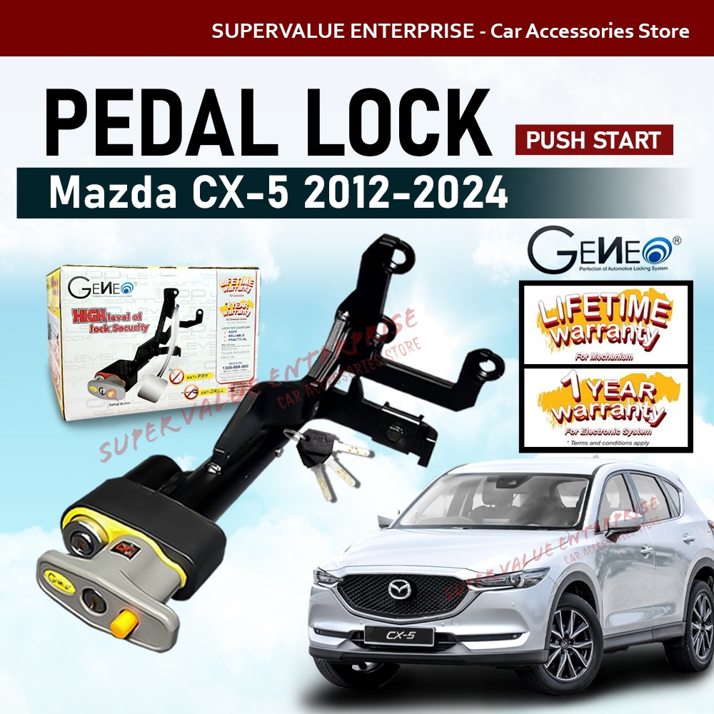 GENEO Pedal Lock Double Lock Brake Lock MAZDA CX5 (12-24y) | Shopee ...