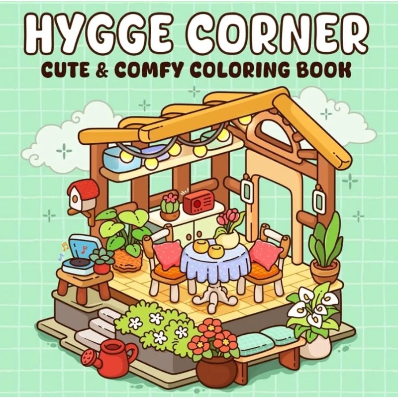 Hygge Corner Digital Coloring Page By Bogiki | Shopee Malaysia