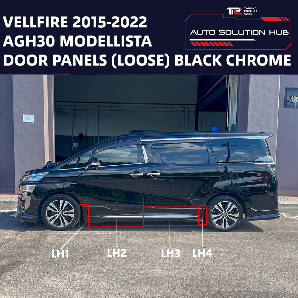 2015-2022 Vellfire Alphard AGH30 Modellista V1 Door Panel/Side Skirt ...