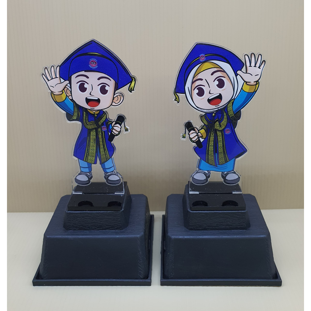 ACRYLIC TRANSPARENT CONVOCATION TROPHY | Shopee Malaysia