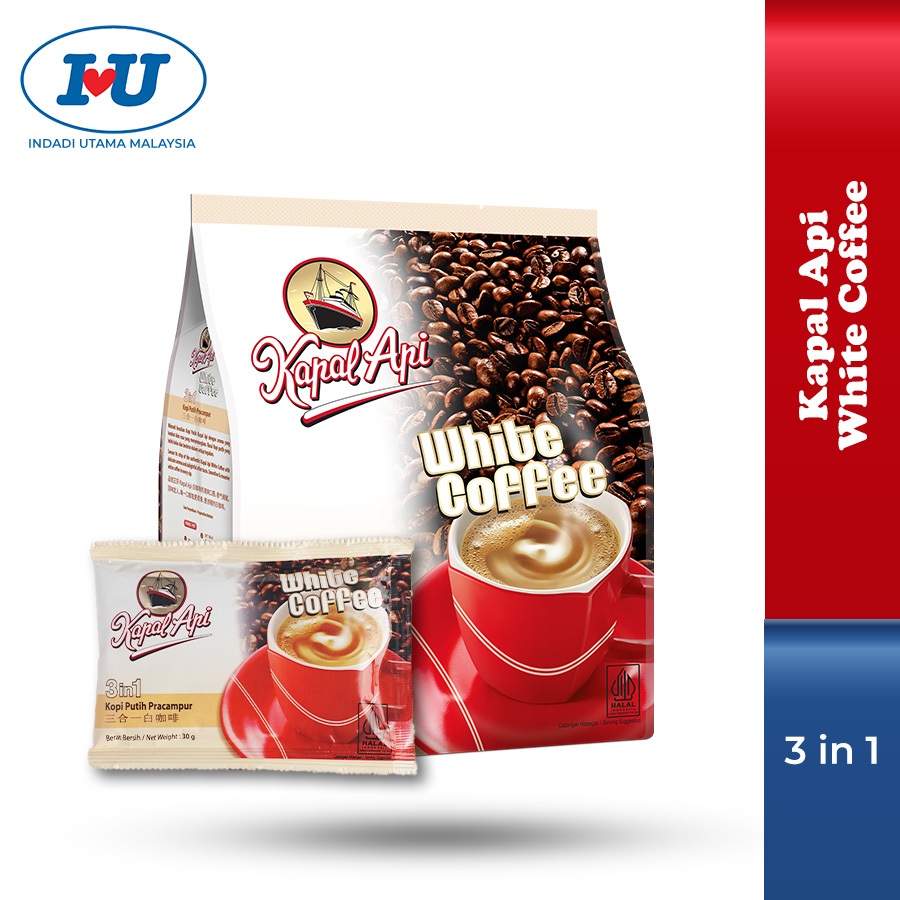 Kapal Api White Coffee | 30g X （15SCH/3 SCH） | Shopee Malaysia