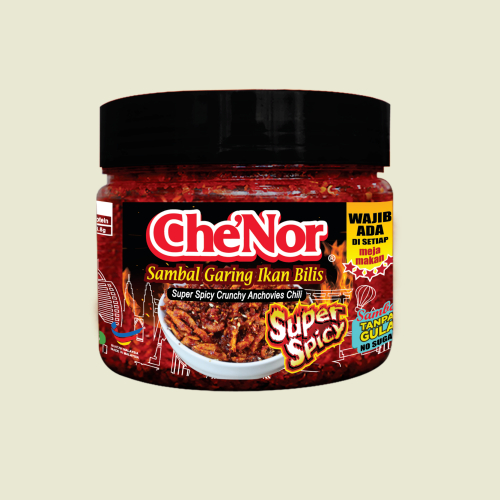 CHE'NOR Sambal Garing Ikan Bilis Super Spicy 160gm | Shopee Malaysia